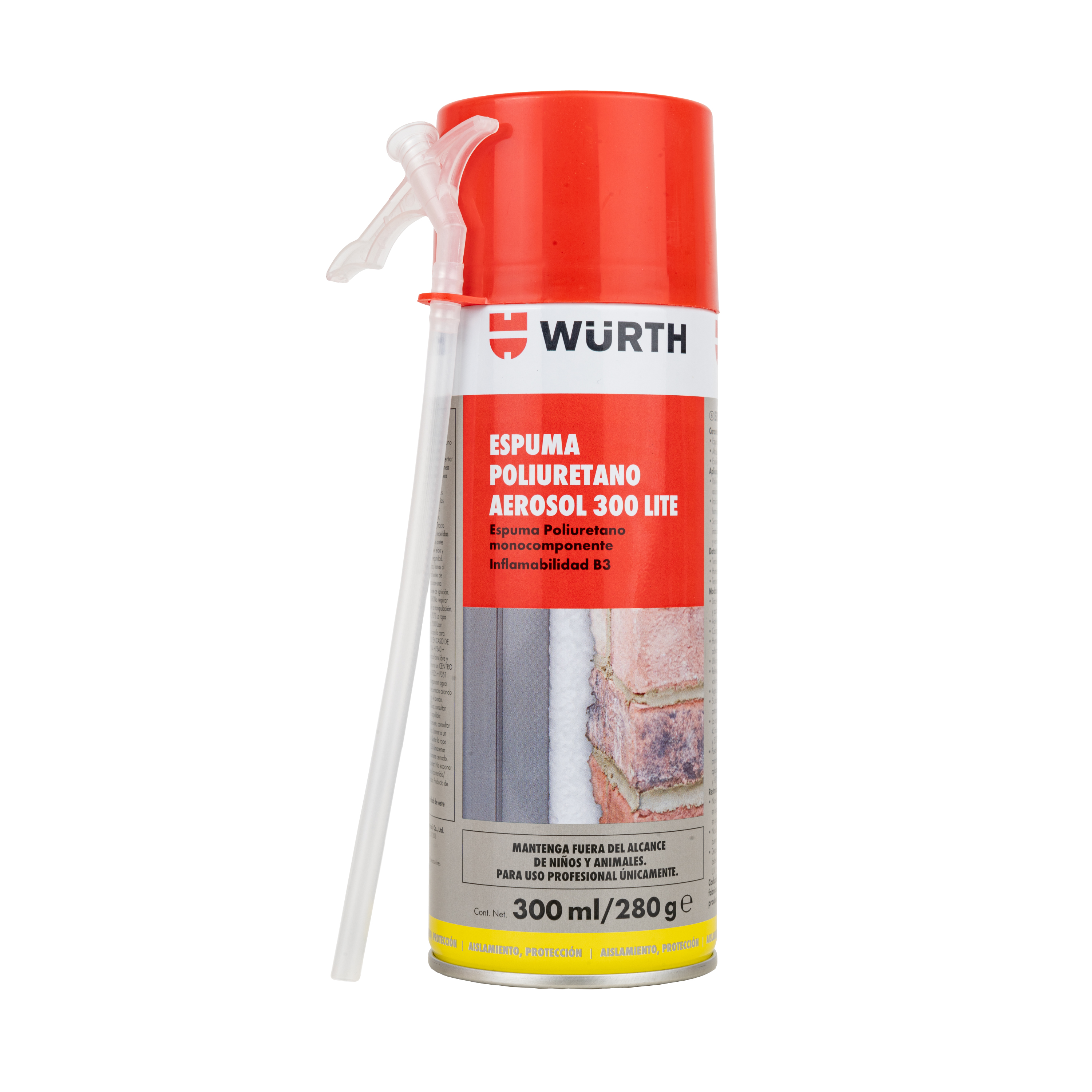 ESPUMA DE POLIURETANO AEROSOL 300ML | Würth Argentina